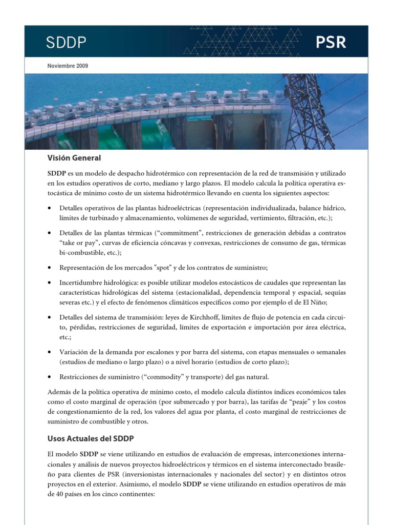 S DDP Folder Esp | PDF | Programación dinámica | Reservorio