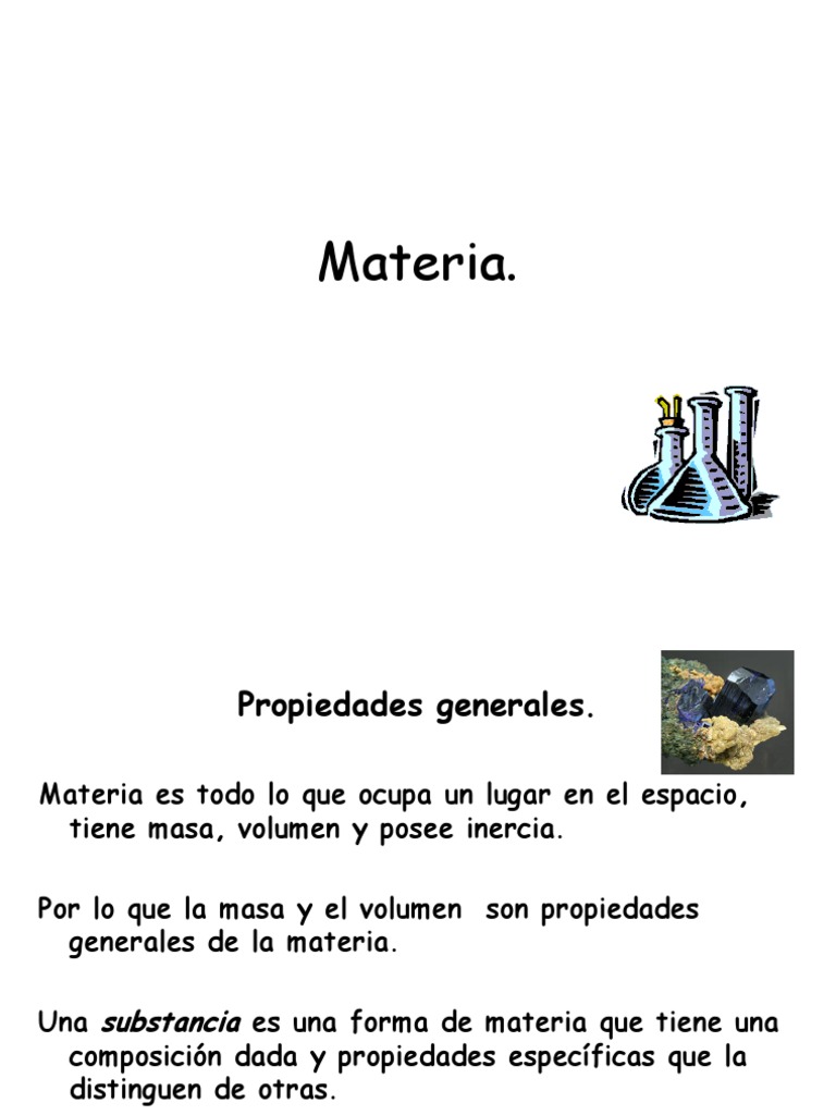 Unidad 1 - Propiedades de La Materia | PDF | Gases | Líquidos