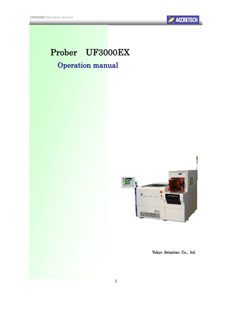 UF3000EX Operation Manual | PDF | Computing | Computer Engineering