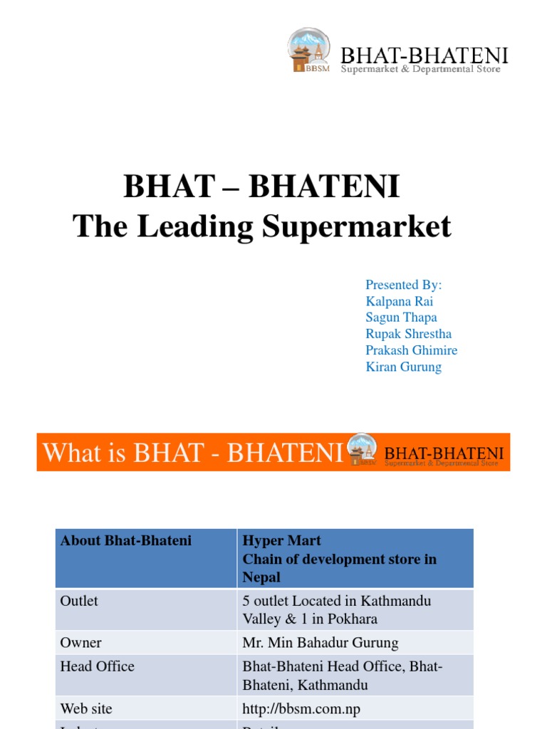 Bhat Bhateni Group | PDF | Retail | Competition