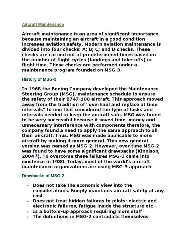 Aircraft Checks | PDF | Industries | Aviation