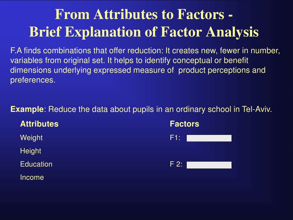 From Attributes To Factors - Brief Explanation of Factor Analysis | PDF ...