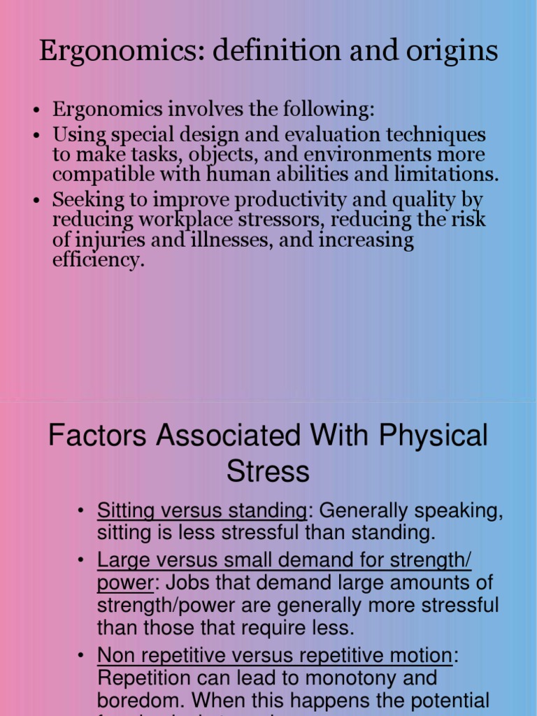 Prevention of Ergonomic Problems in Garment Industry | PDF | Carpal ...