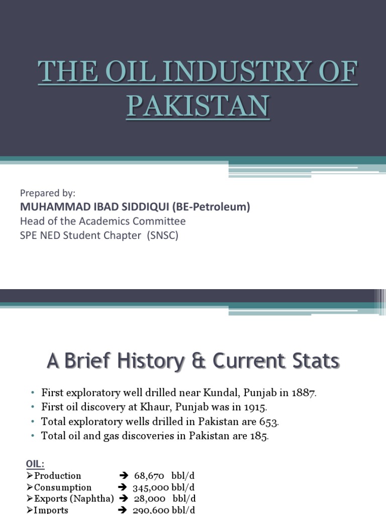 The Oil Industry of Pakistan | PDF | Petroleum Industry | Bp