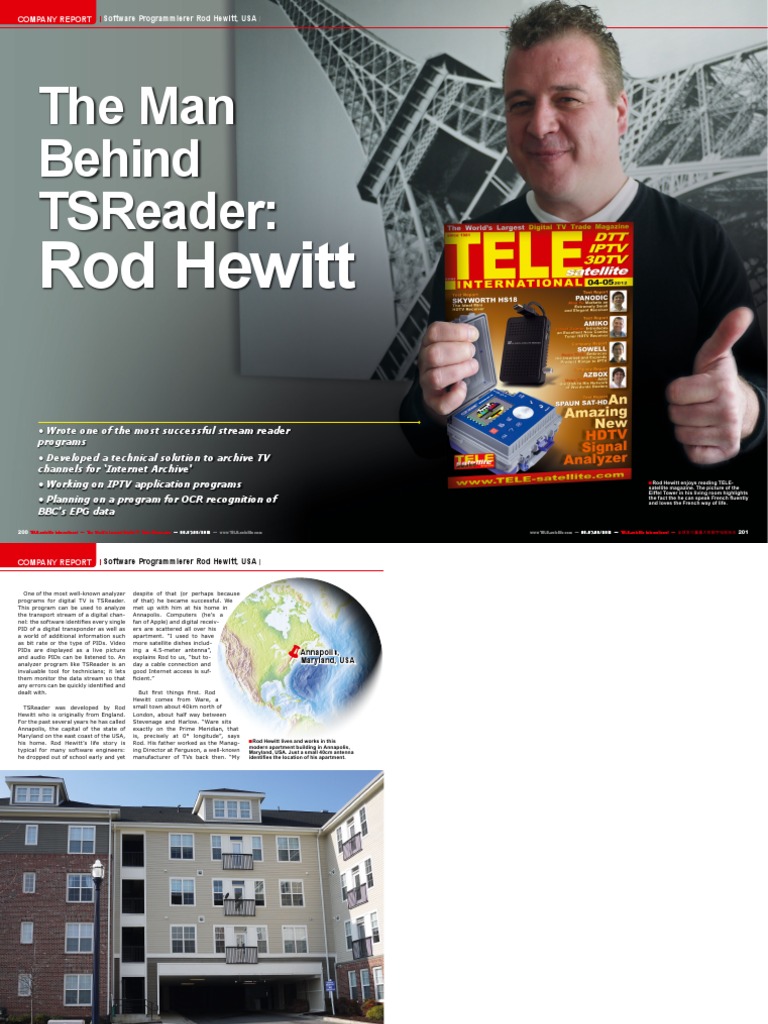 Tsreader Rod Hewitt | PDF | Digital Television | Television