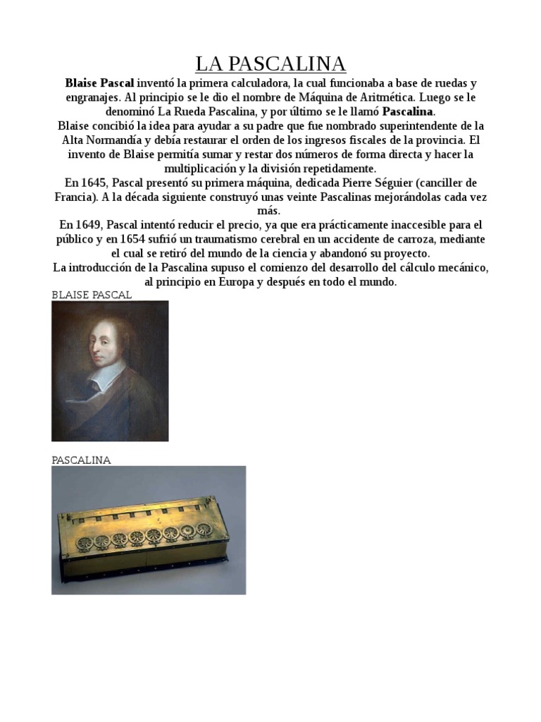Pascalina | PDF | Clásicos