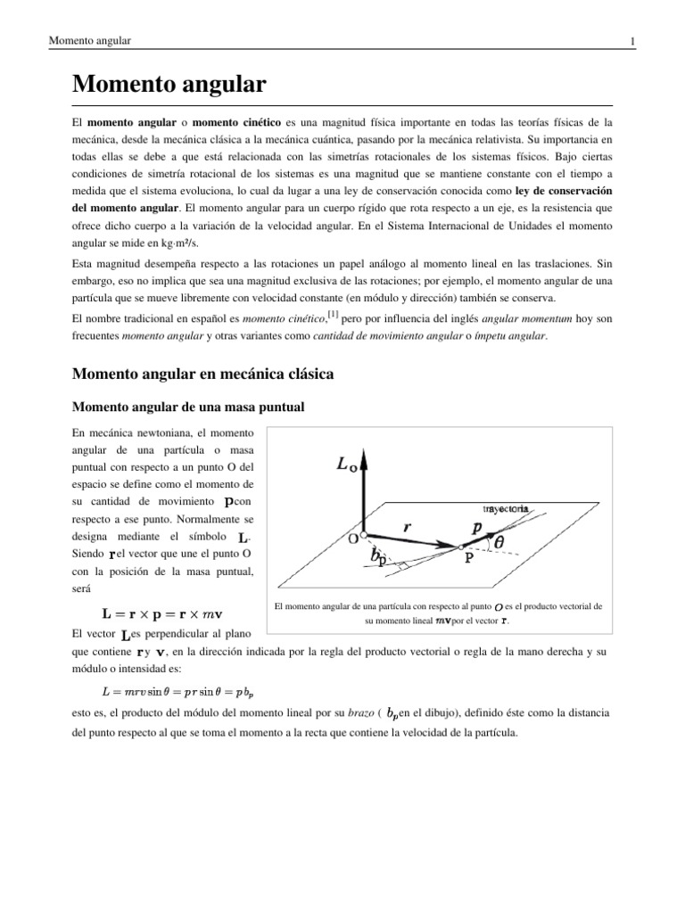 Momento Angular | PDF | Momento angular | Impulso