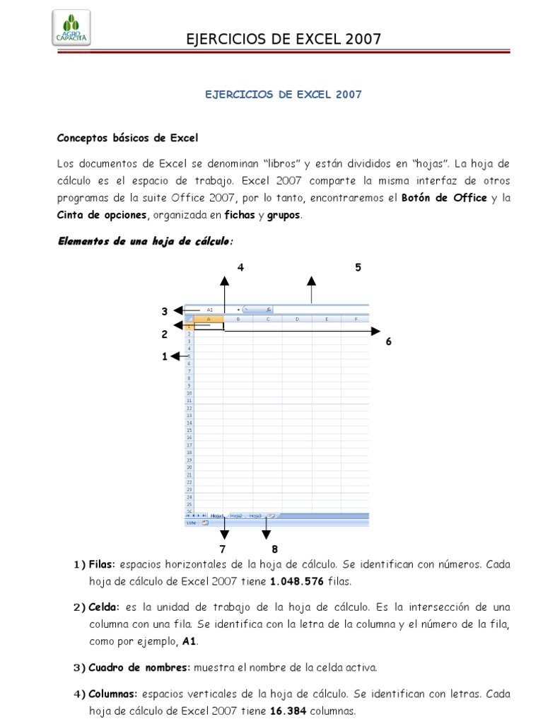 Ejercicios de Excel 2007 | PDF