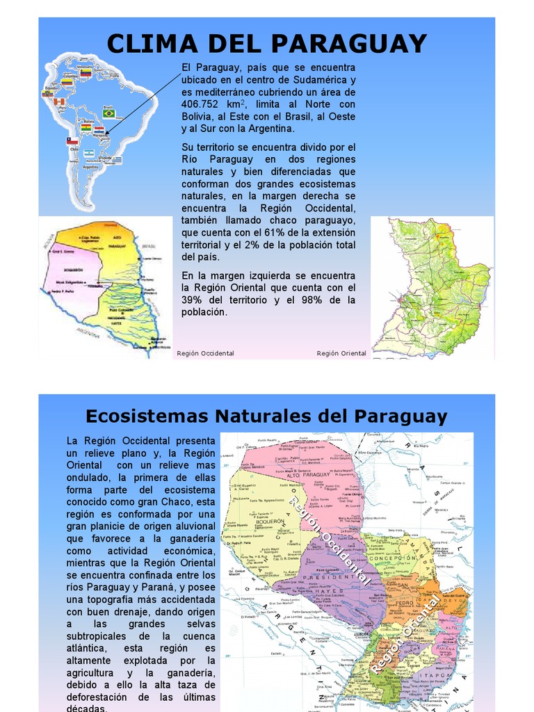 Clima y Regiones de Paraguay | PDF | Paraguay | Velocidad del viento