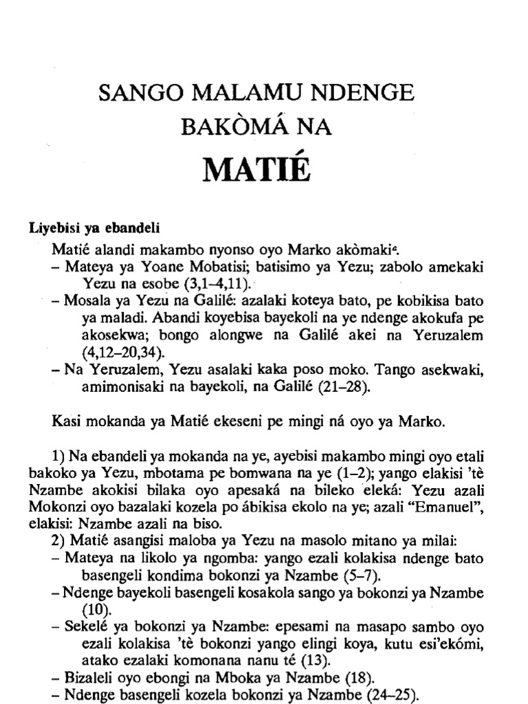 Lingala Bible - New Testament