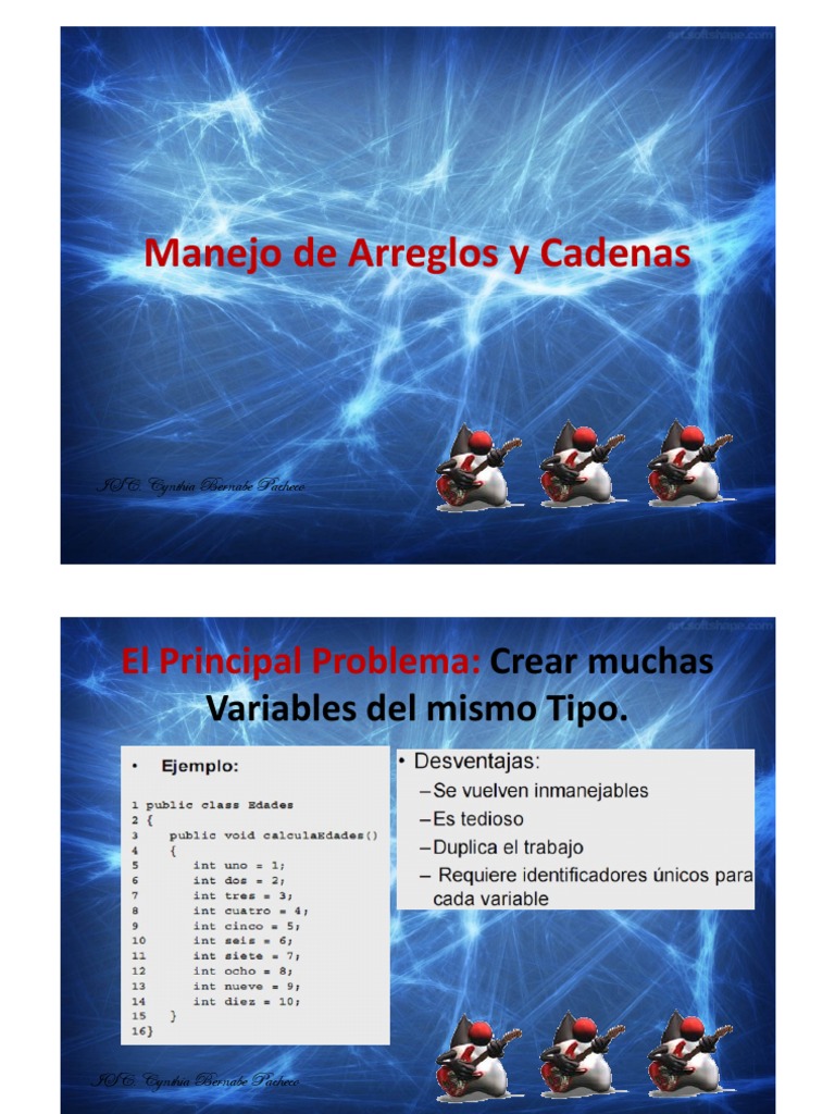 Manejo De Arreglos En Java Pdf Estructura De Datos De Matriz 9051