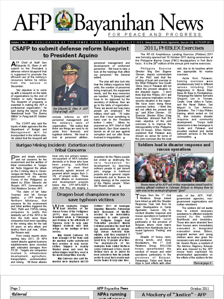 Bayanihan News 6 | PDF | Politics