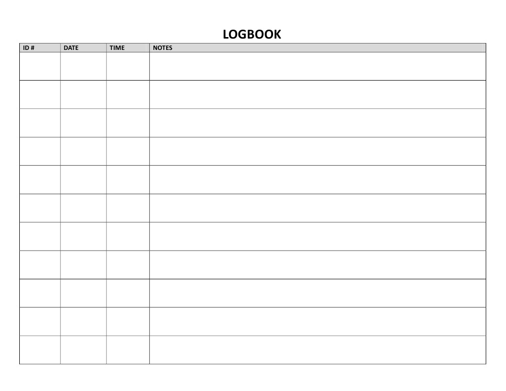 Logbook | PDF