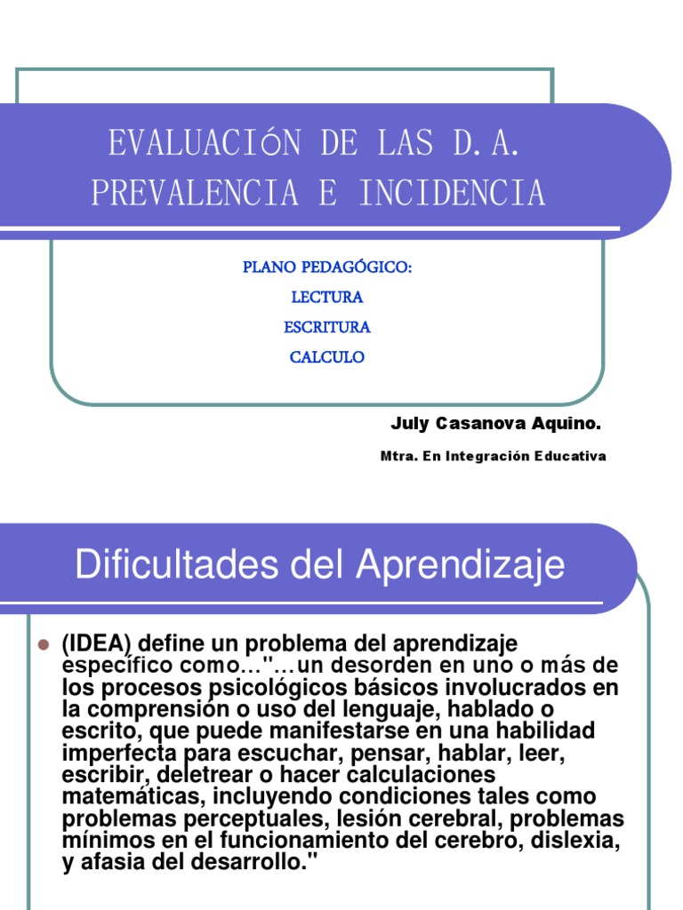 Dificultades de Aprendizaje | PDF | Dislexia | Lectura (proceso)