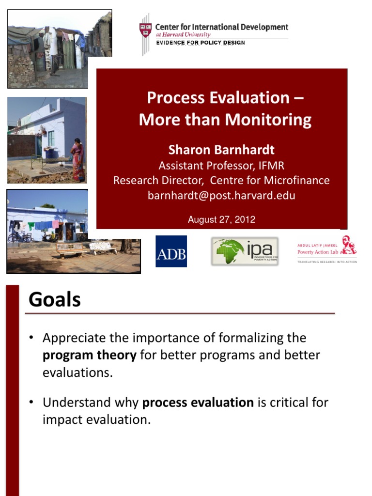 C. Lecture 2 - Process Evaluation | PDF | Needs Assessment | Program ...