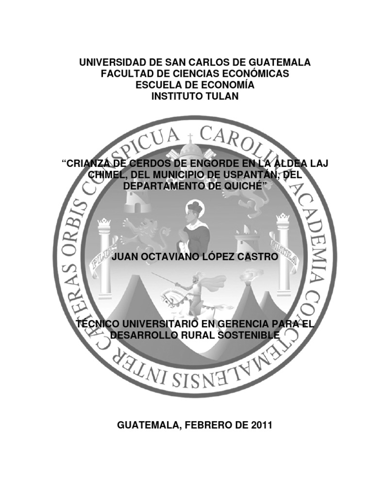 Crianza de Cerdos en Laj Chimel, Quiché | PDF | Comisión Europea ...