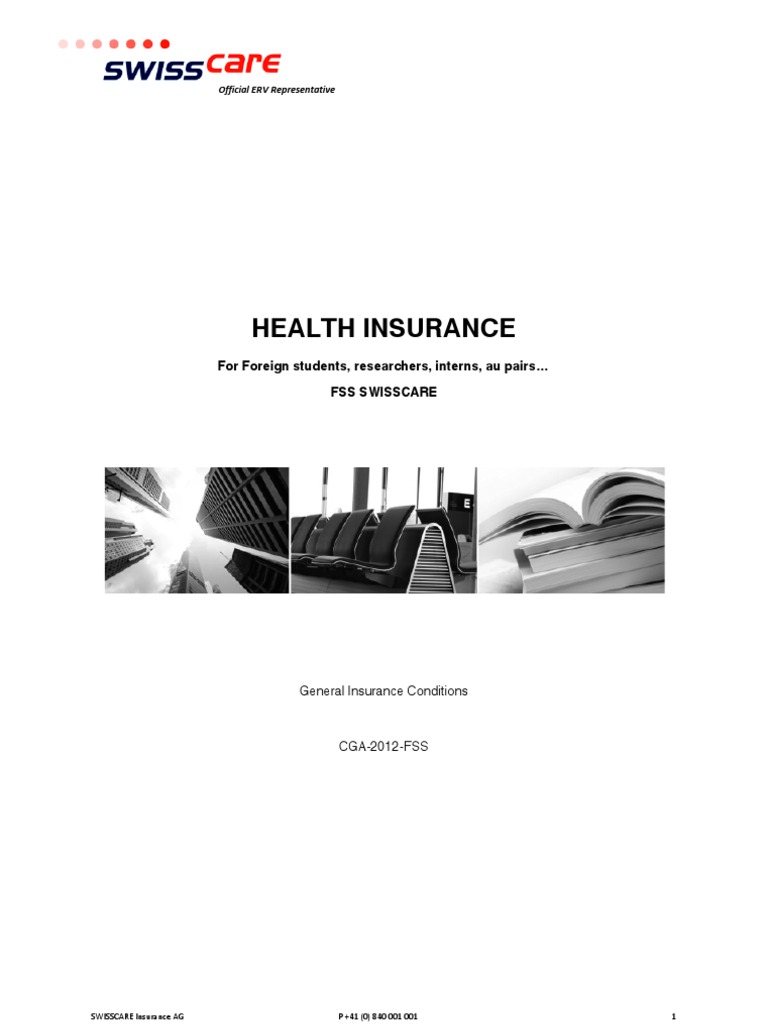 Swiss Care Insurance General Conditions | PDF | Deductible | Insurance