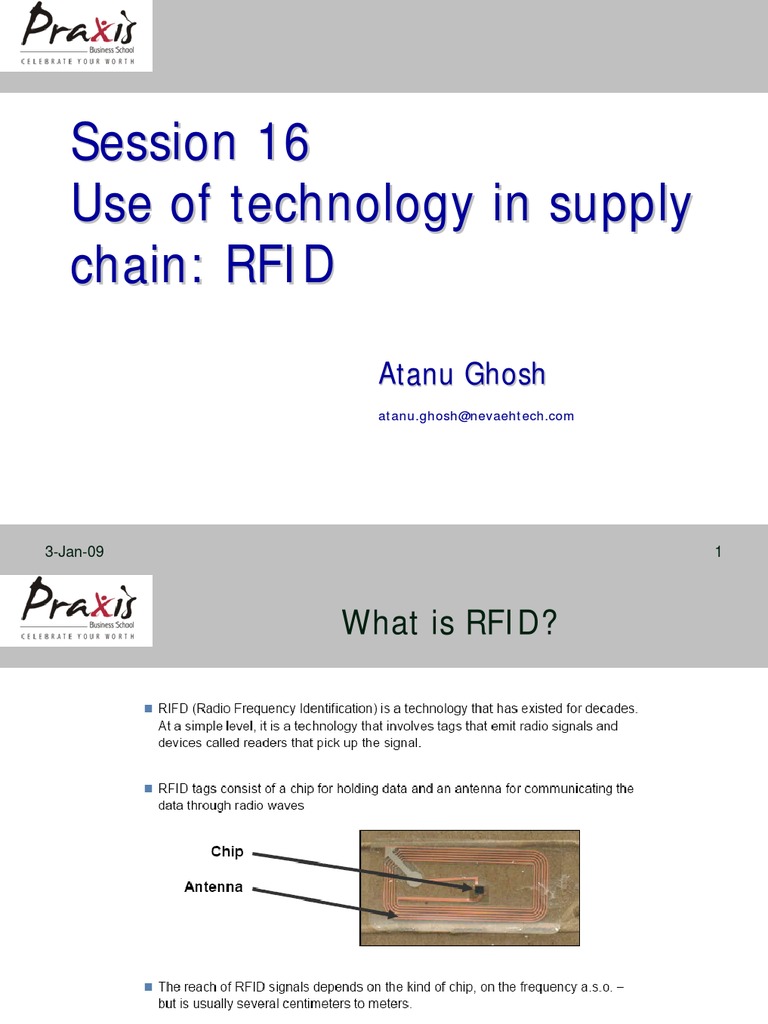 RFID Technology in Supply Chain Management | PDF | Radio Frequency ...