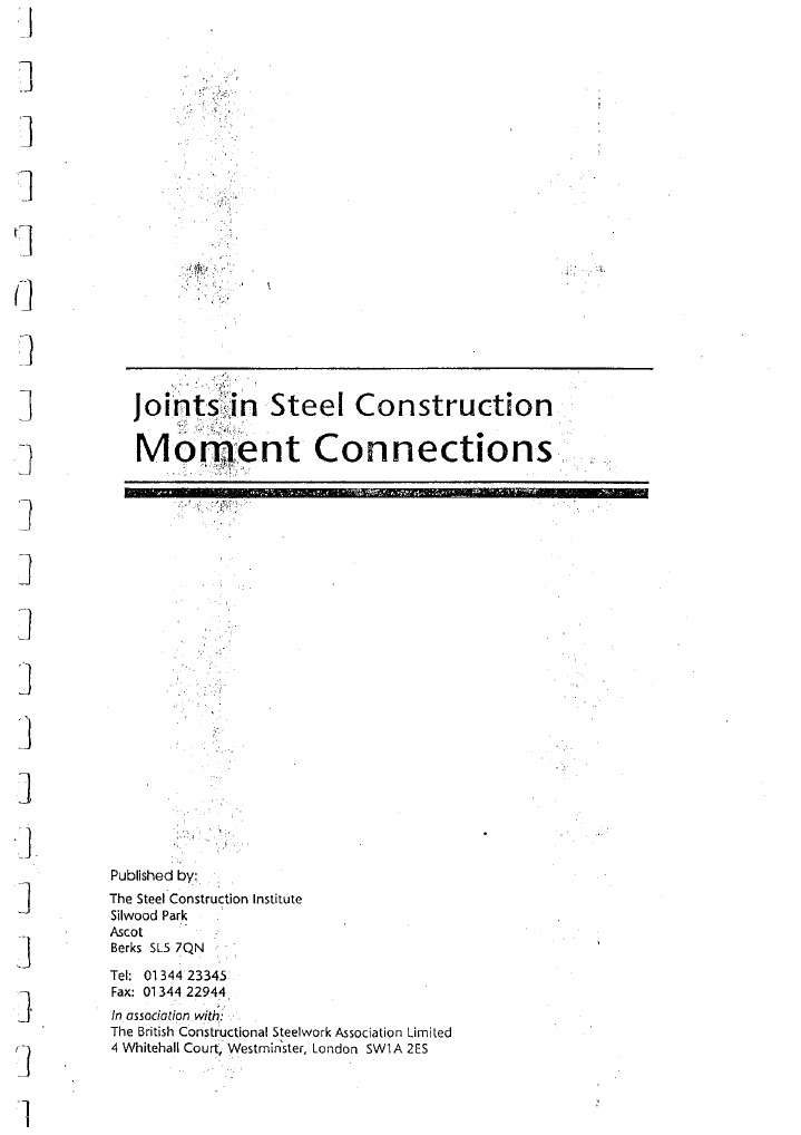 Joints in Steel Construction - Connections | PDF