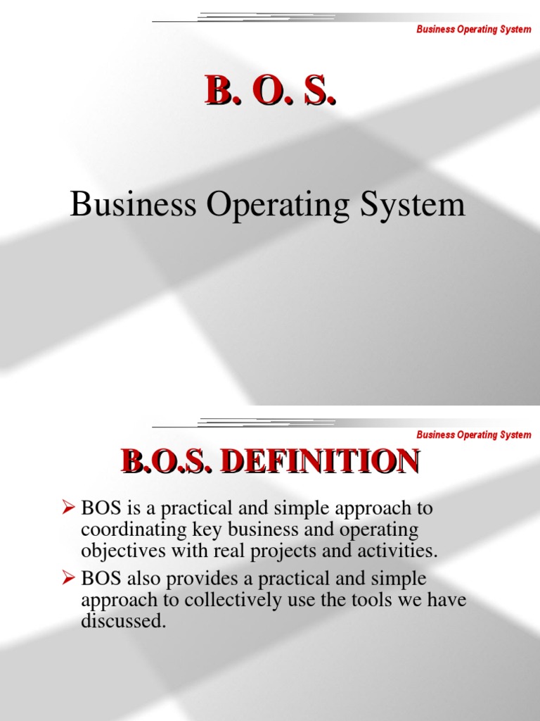 BOS Chart | PDF | Operating System