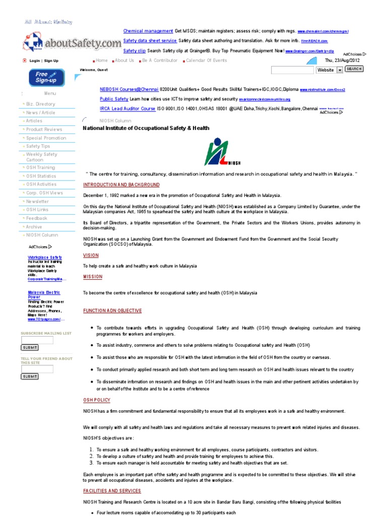 All About Safety | PDF | Occupational Safety And Health | Safety
