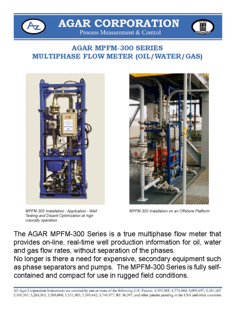 Agar Mpfm300 Spec | PDF | Flow Measurement | Fluid Dynamics