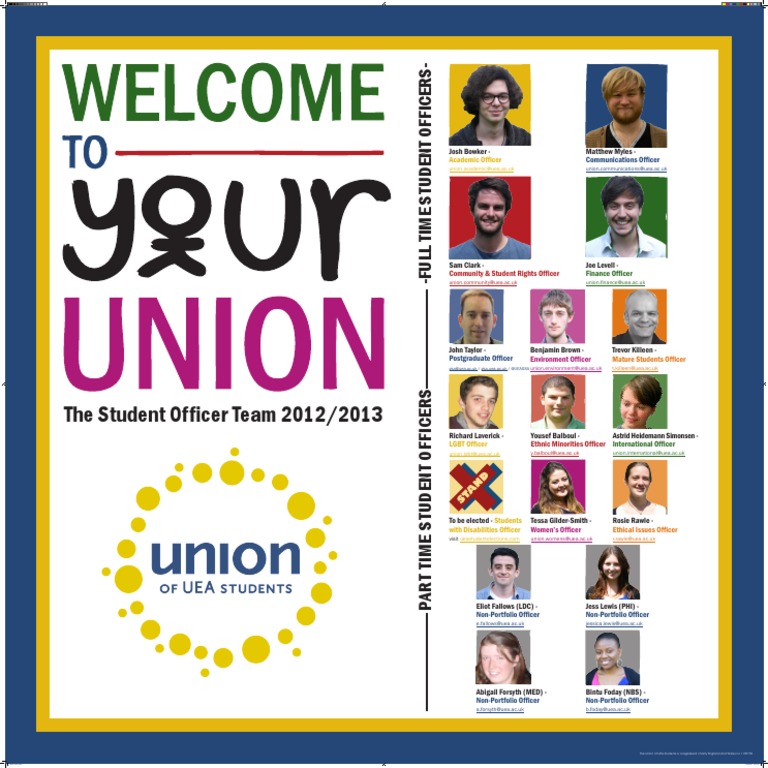 UEA Student Officer Team 2012/2013 | PDF
