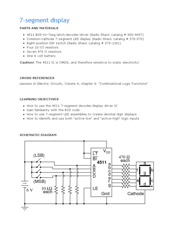 7-Segment Display - Digital Integrated Circuits | PDF | Integrated ...