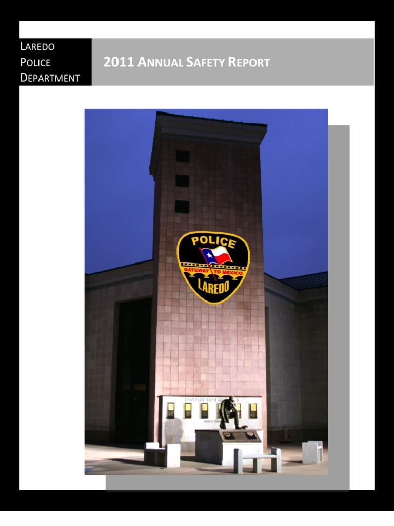 2011 Annual Report Laredo Police Department | PDF | Uniform Crime ...