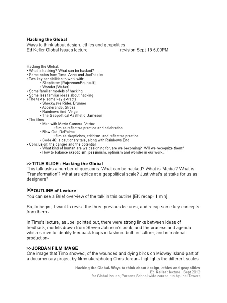 Hacking The Global | PDF | Hacker Culture | Security Hacker