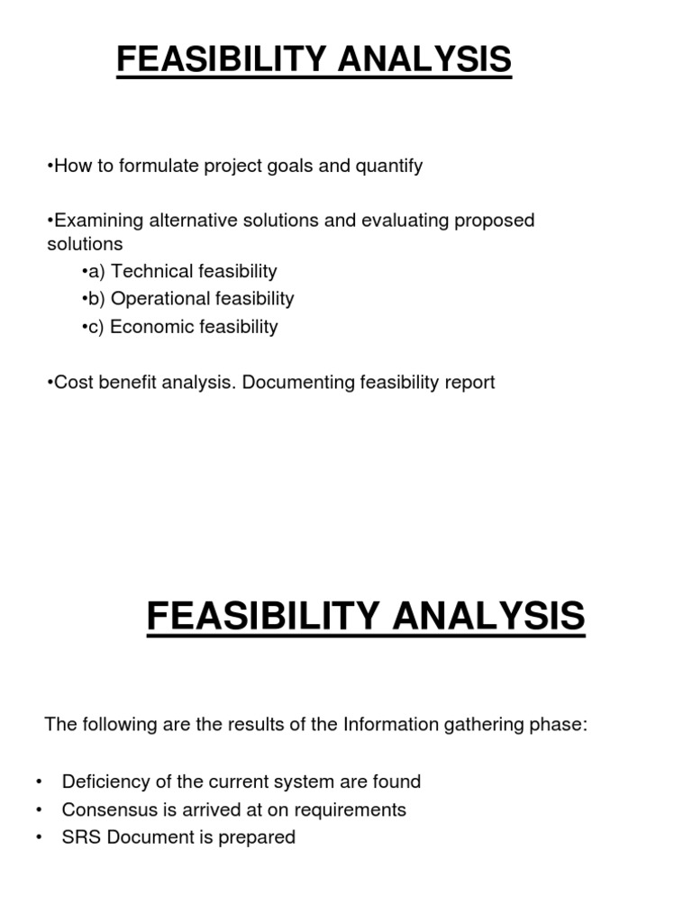 Feasability Analysis | PDF | Feasibility Study | Cost–Benefit Analysis