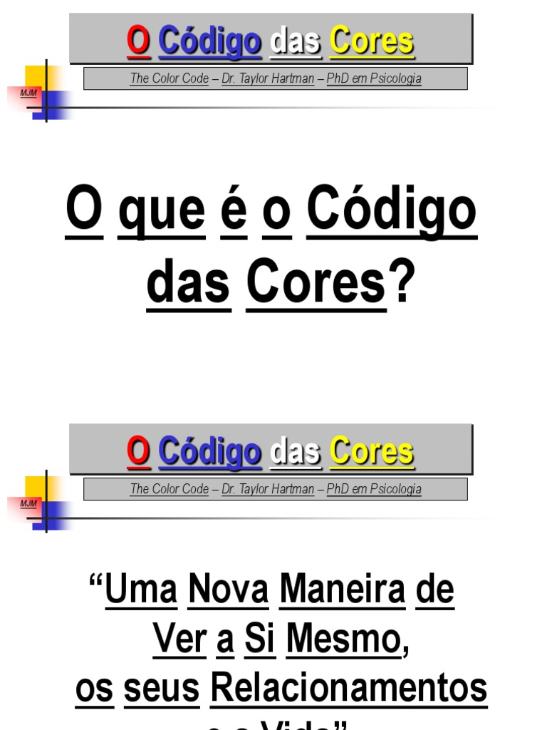 O Codigo Das Cores | PDF | Vermelho | Paz