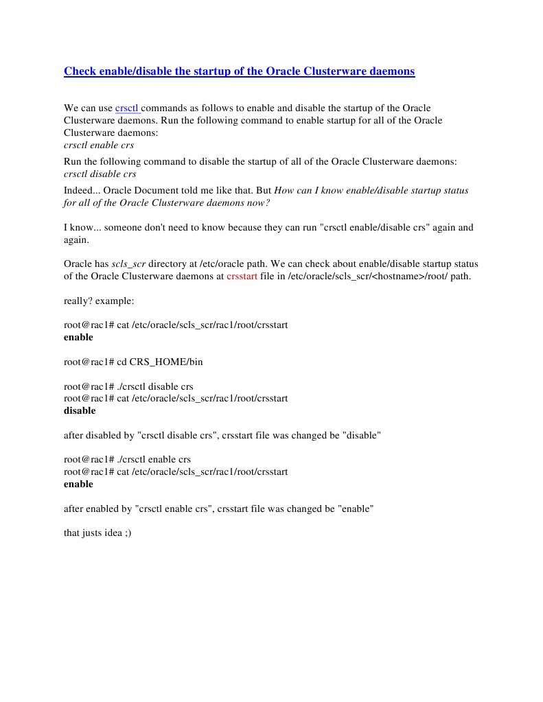 CRS Enable Disable On Startup | PDF