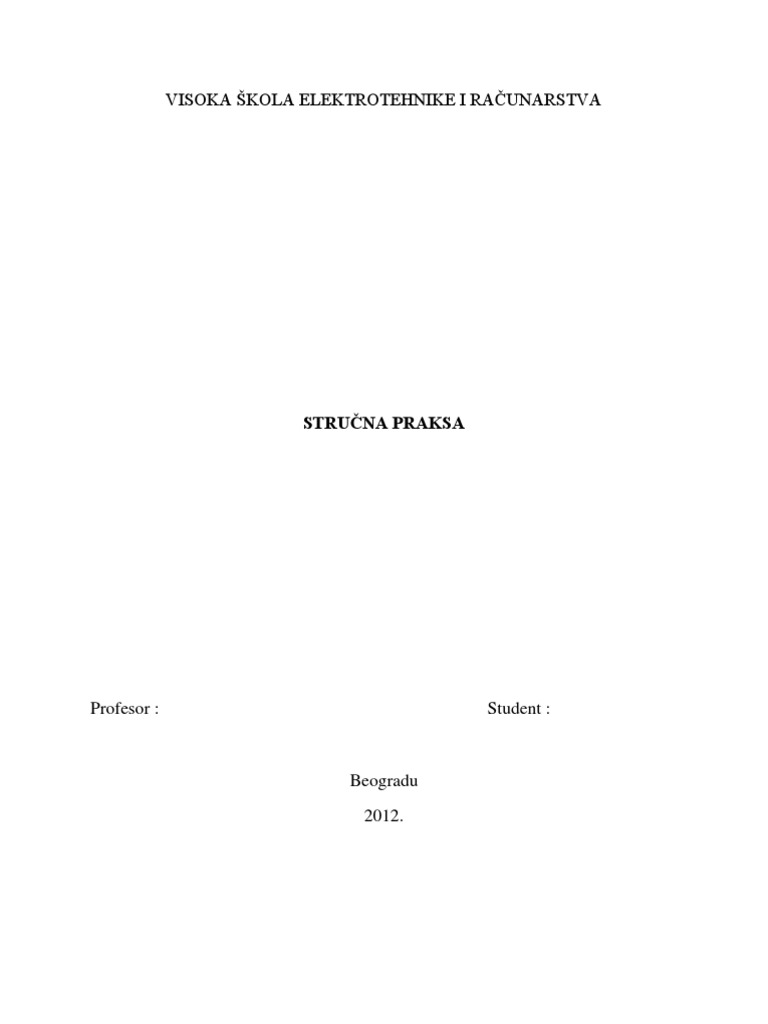Strucna Praksa | PDF