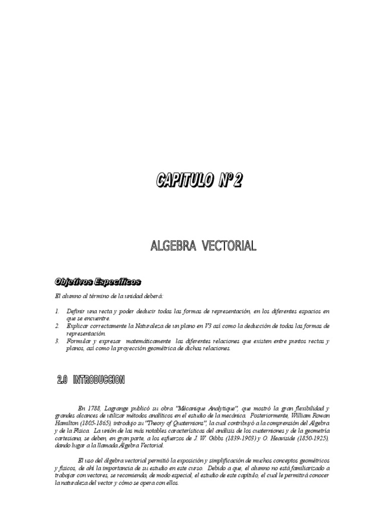 Algebra Vectorial | PDF | Vector Euclidiano | Geometria plana)