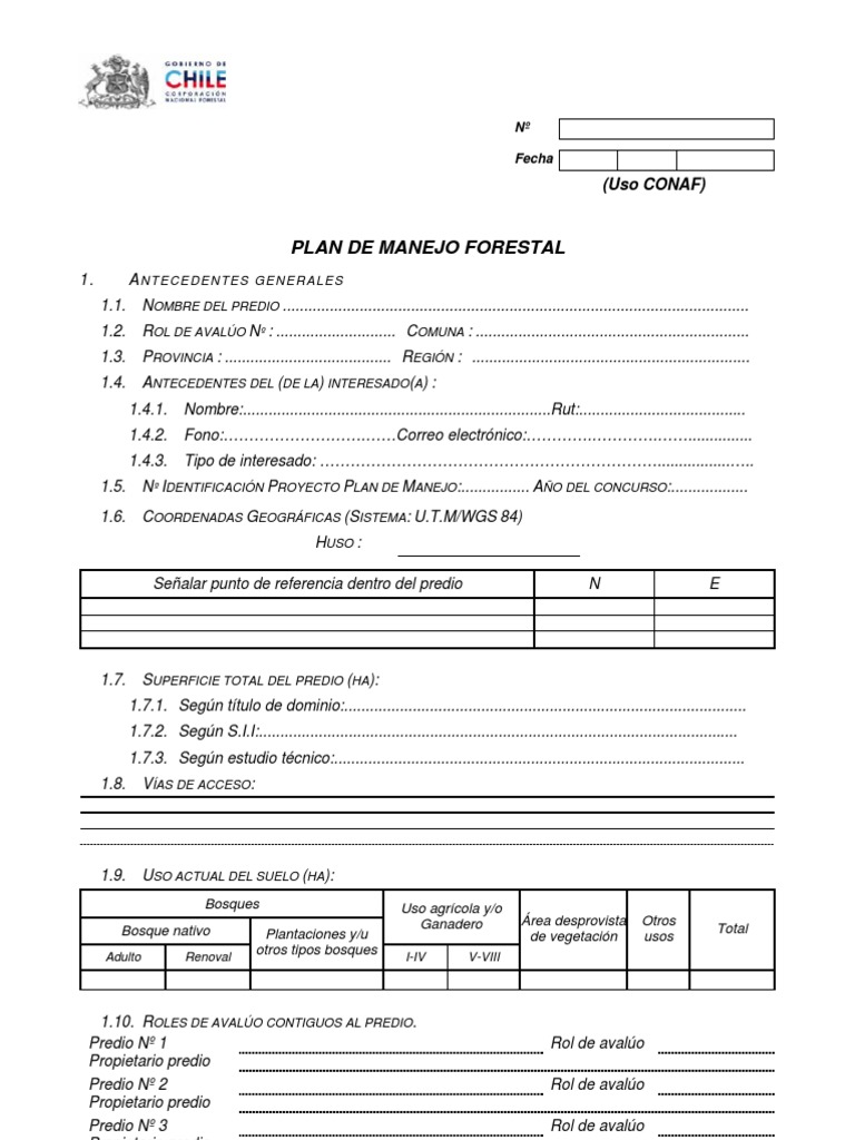 Plan Manejo Forestal | Gestión de bosques | Los bosques
