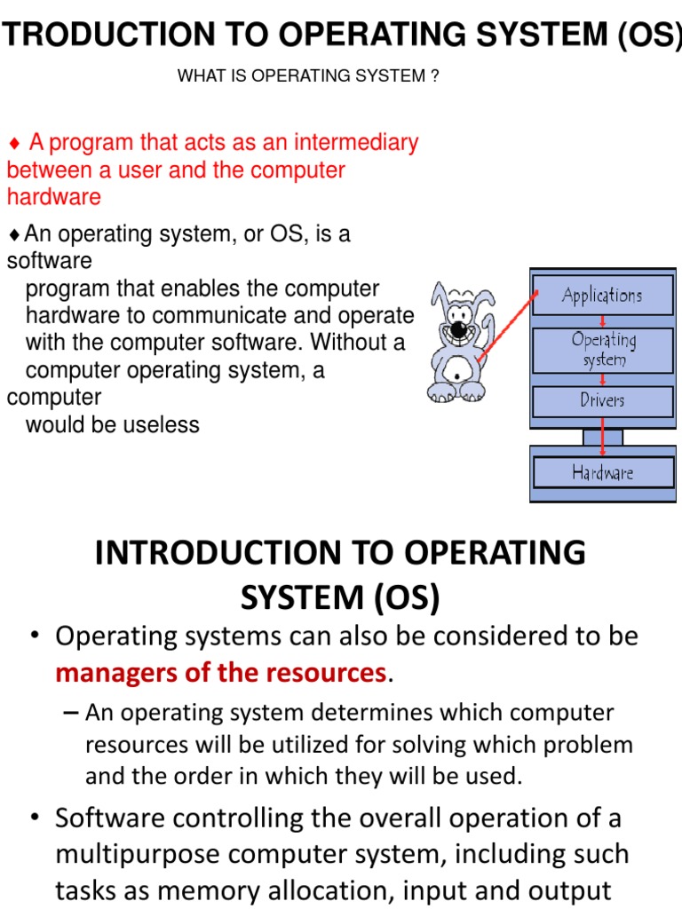 Introduction To Operating System (Os) | PDF | Operating System | Command Line Interface