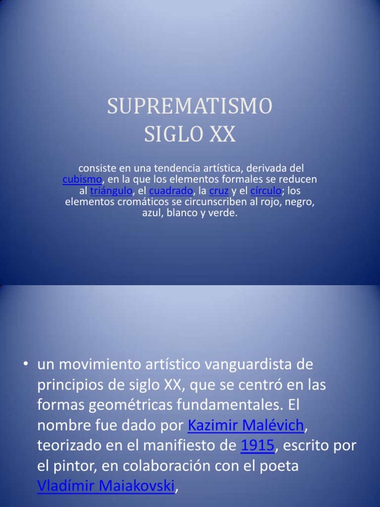 Suprematismo | Movimientos | Movimientos de arte