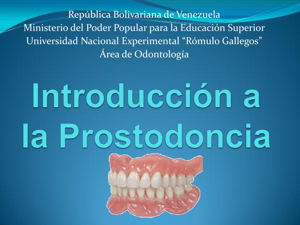 Introducción a la Prostodoncia