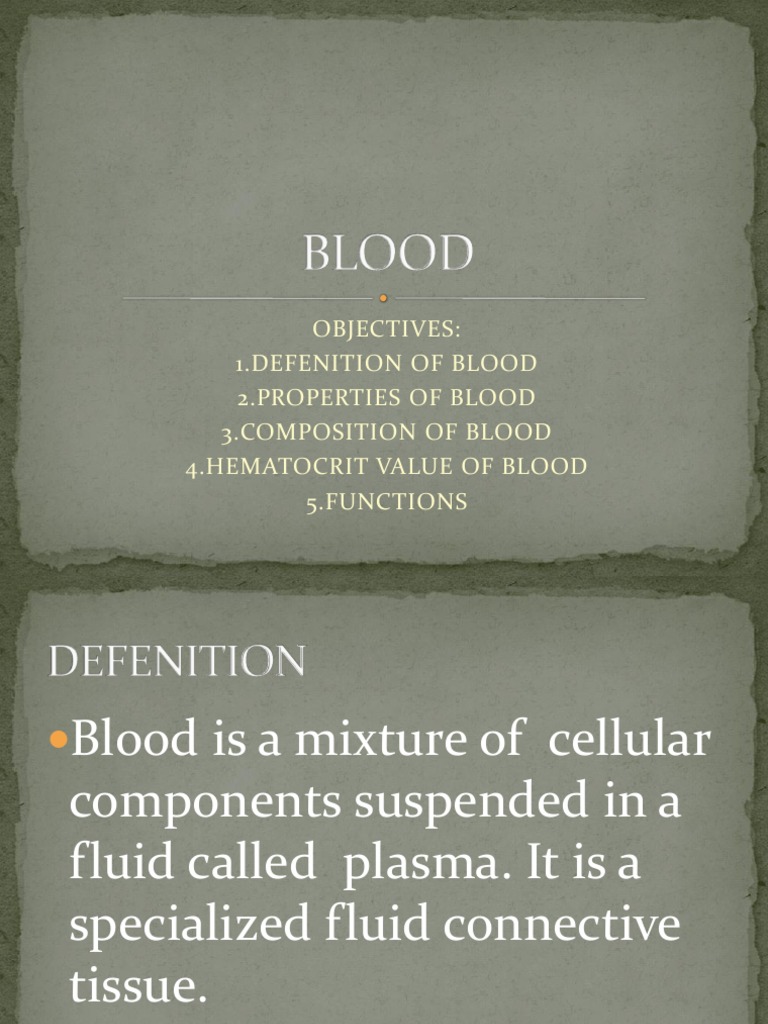 Blood Basics for Medical Students | PDF | Cooking, Food & Wine