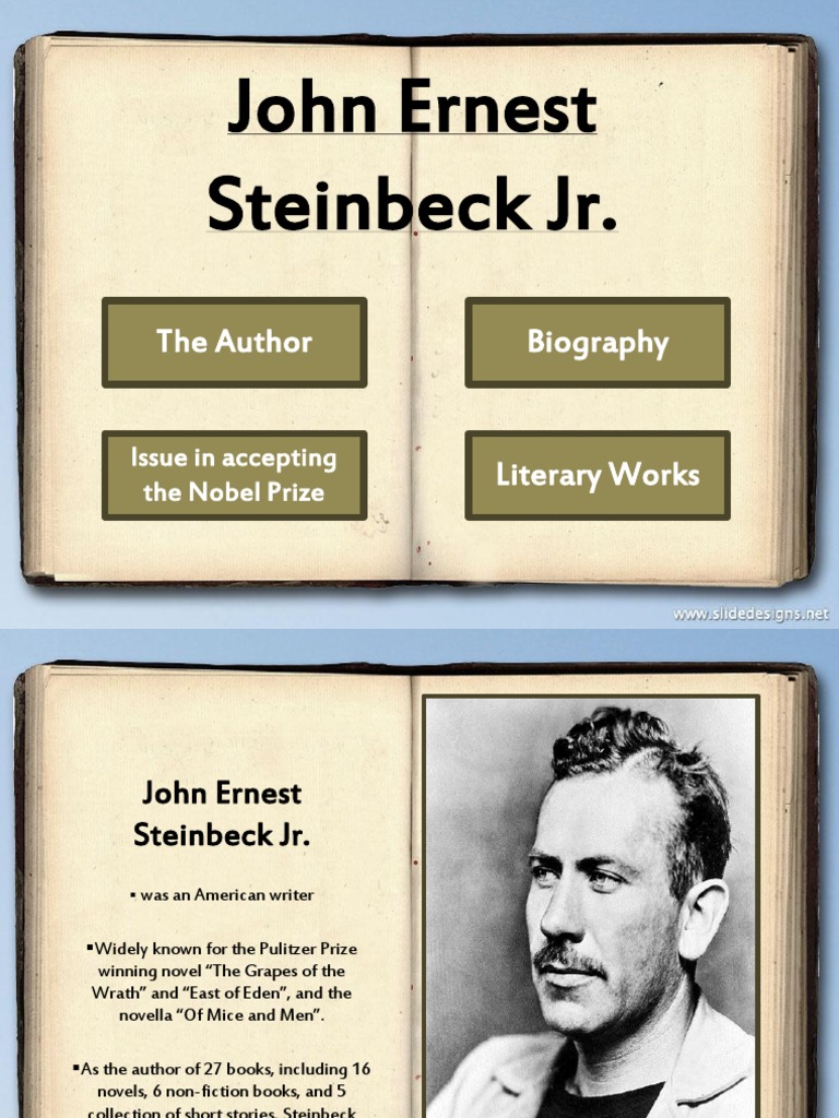John Steinbeck PPT Report! | PDF | John Steinbeck | Books