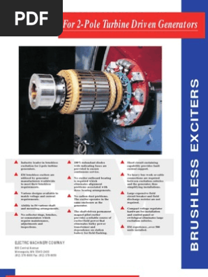 2 Pole Turbine Driven Generators Brushless Excitation PDF Electric Generator Power Engineering