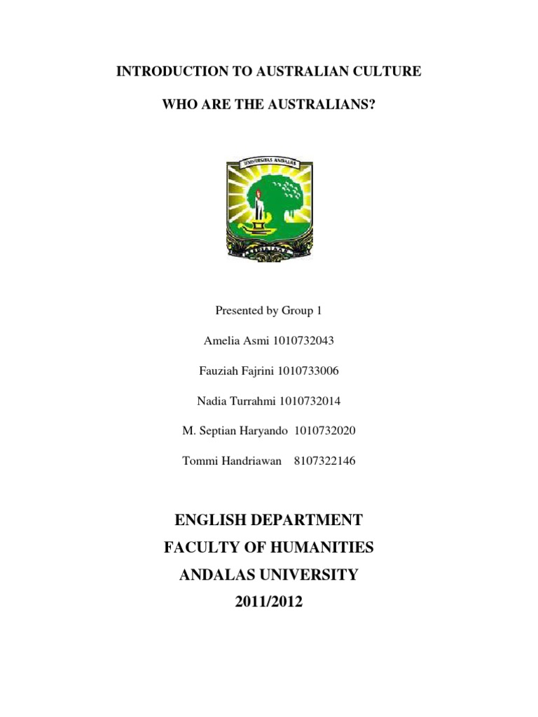 Introduction To Australian Culture | PDF | Australians | Citizenship