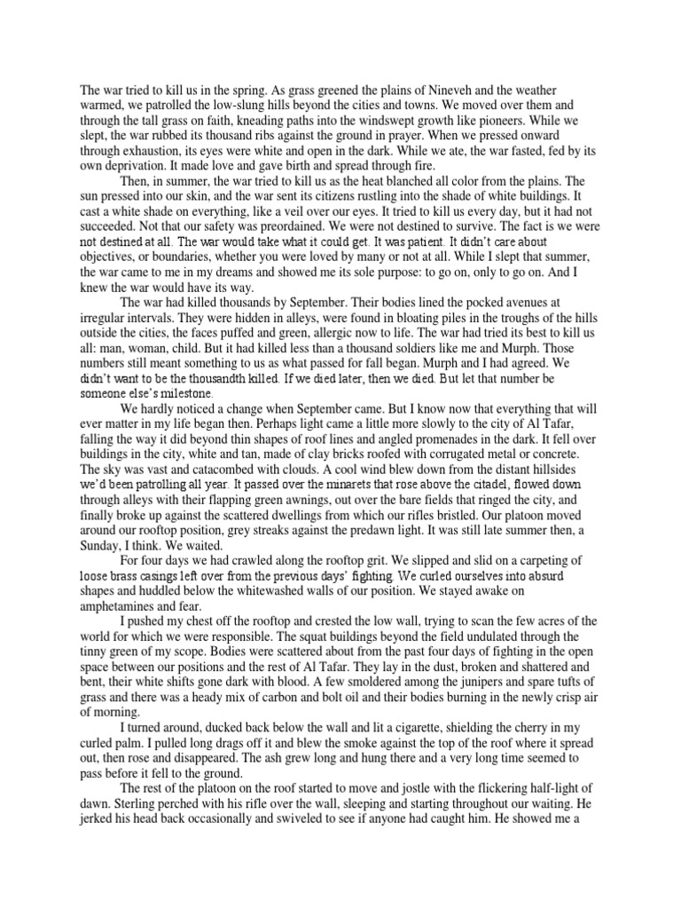 Excerpt: "The Yellow Birds" by Kevin Powers | PDF | Nature