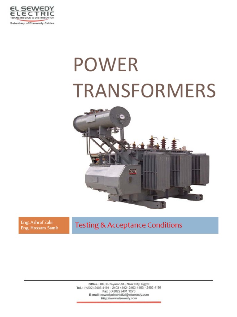 Power Transformers Test | PDF | Transformer | Electrical Impedance