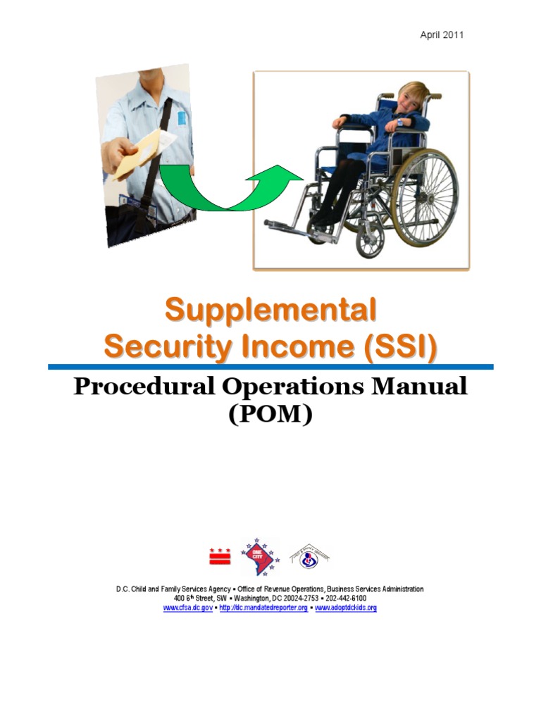 DC CFSA Supplemental Security Income Procedural Operations Manual ...