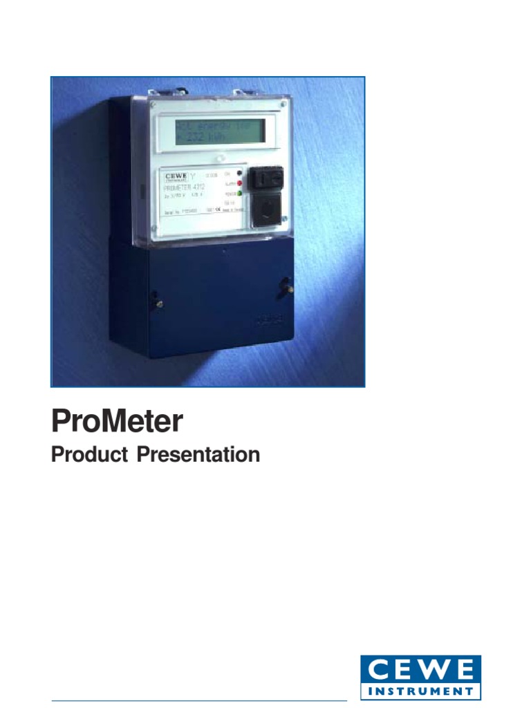 Cewe Instrument - Prometer - Multifunction Energy Meter | PDF | Ac ...