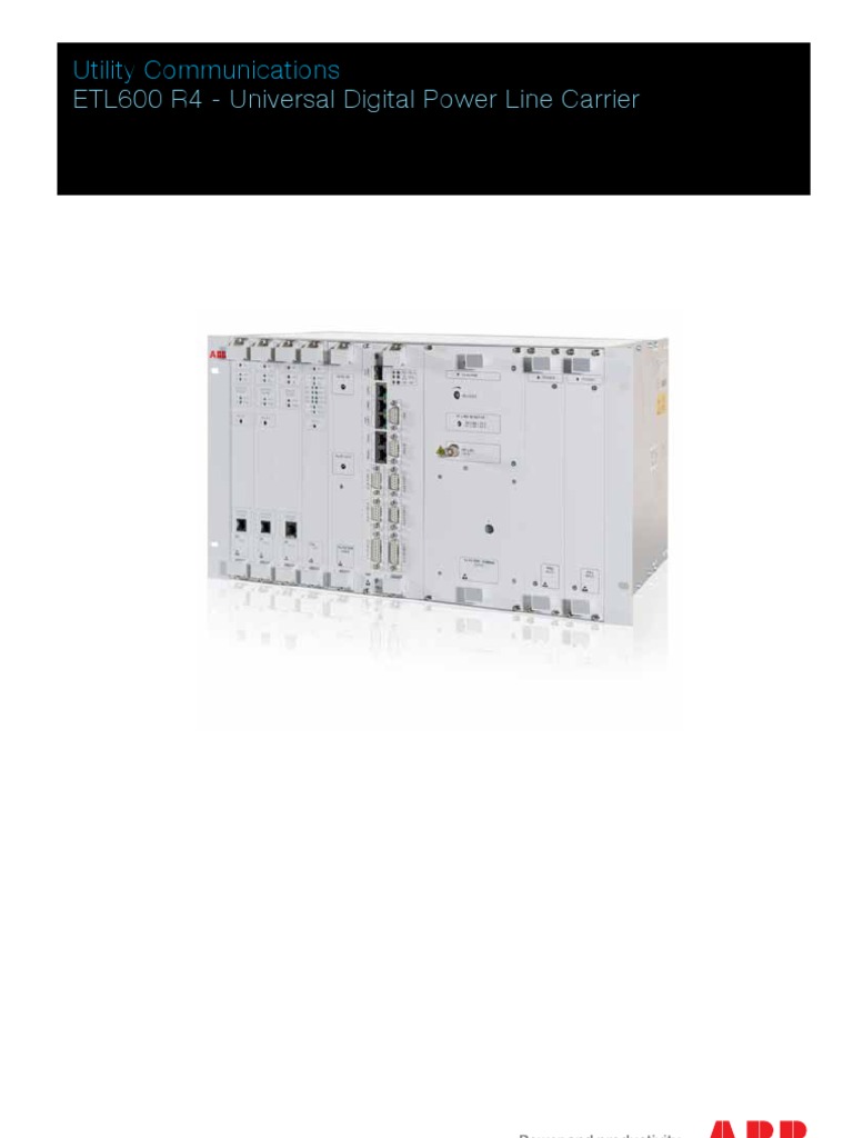 1 - 194 - ETL600 R4 - Universal Digital Power Line Carrier | PDF | Bit ...