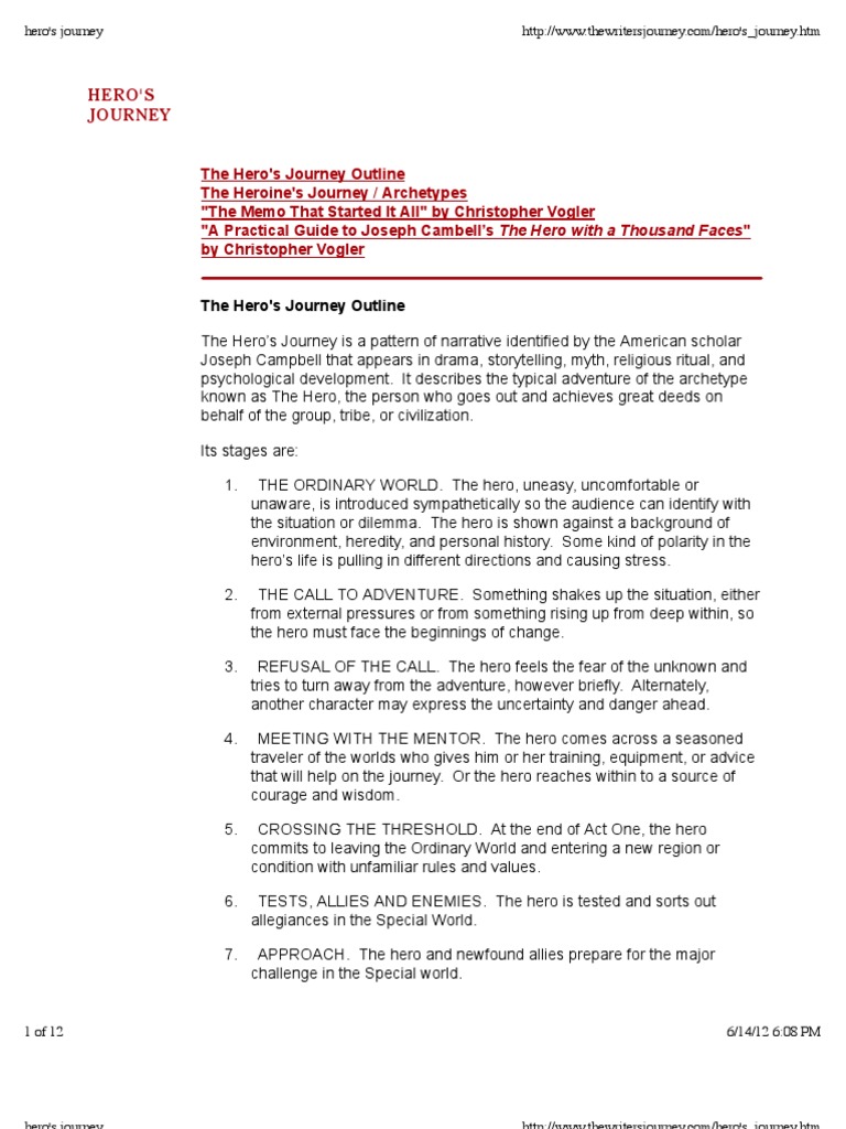 Hero's Journey VOGLER | PDF