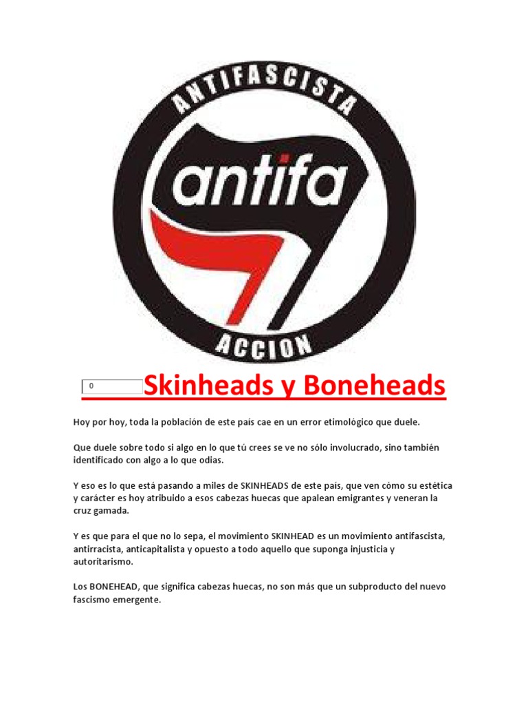 Skinheads y Boneheads | PDF | Subculturas musicales | Punk rock
